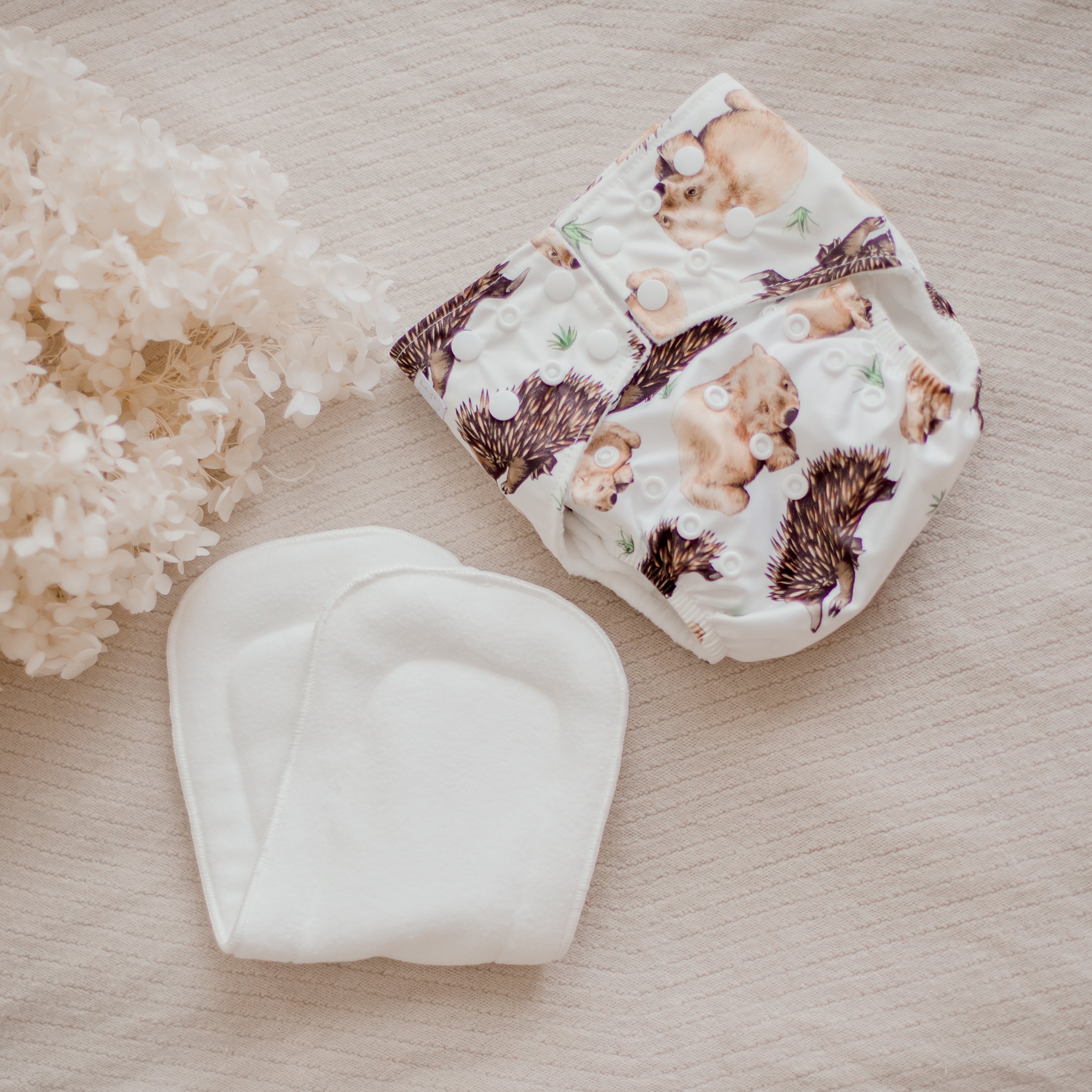 Bamboo Cloth Nappy 2.0 - Australian Animals by My Little Gumnut